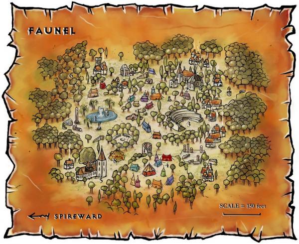 Gatetown Map : Faunel, Glorium & Rigus | Planewalker